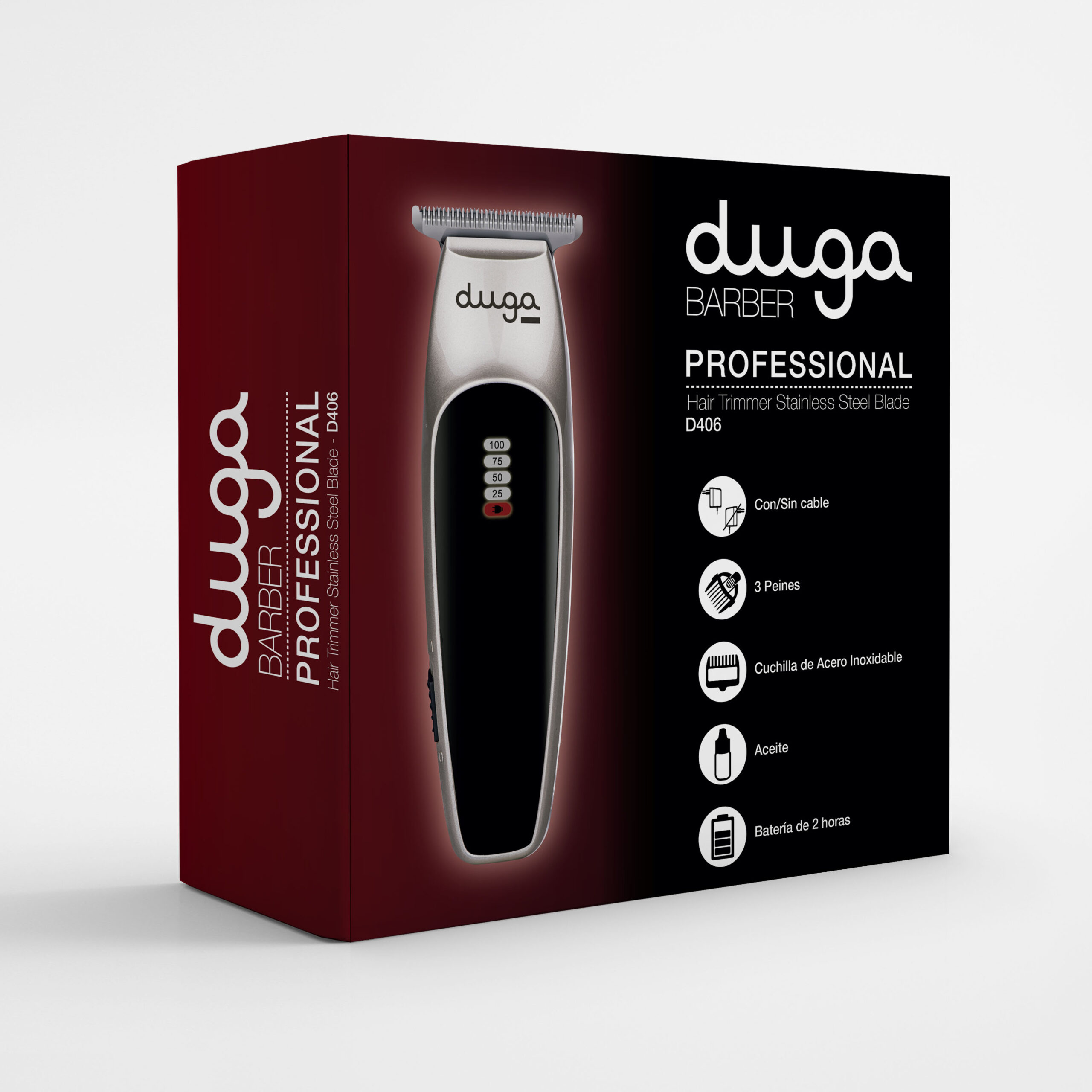 DUGA MAQUINA TRIMMER CUCHILLA ACERO INOXIDABLE. – Duga